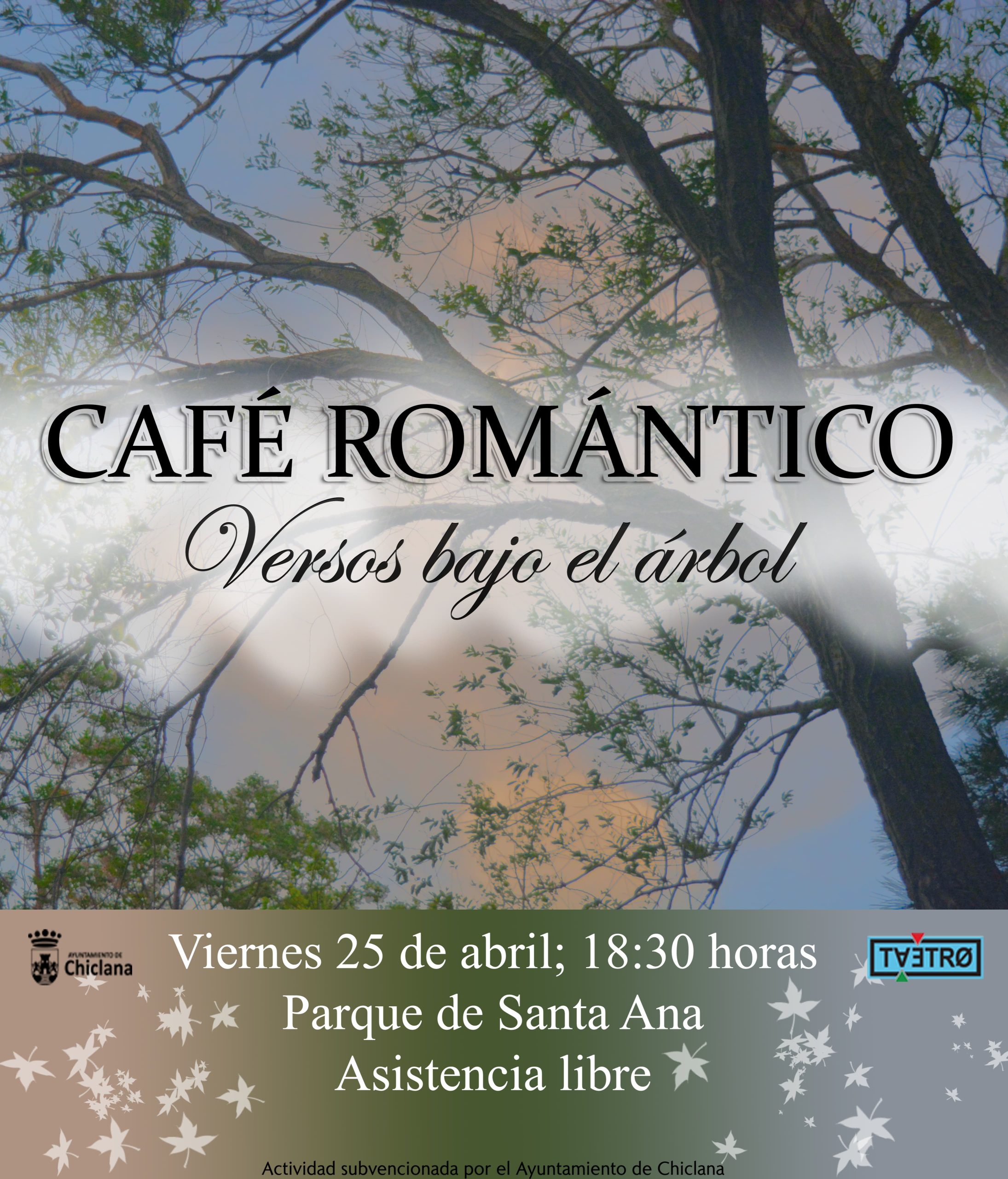 Taetro llena de versos el Parque Santa Ana