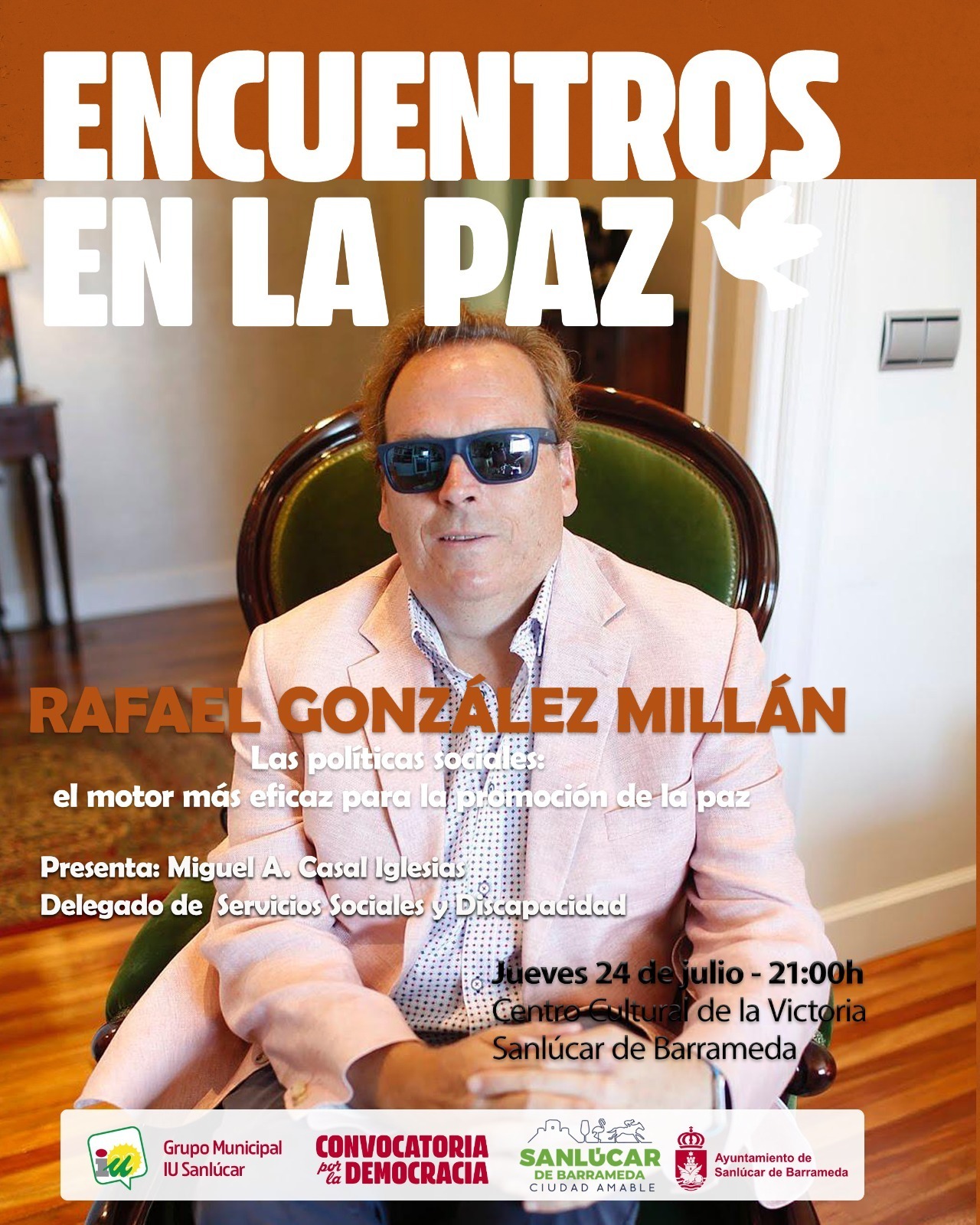 Rafael González Millán protagoniza los Encuentros en la Paz con un debate sobre políticas ...