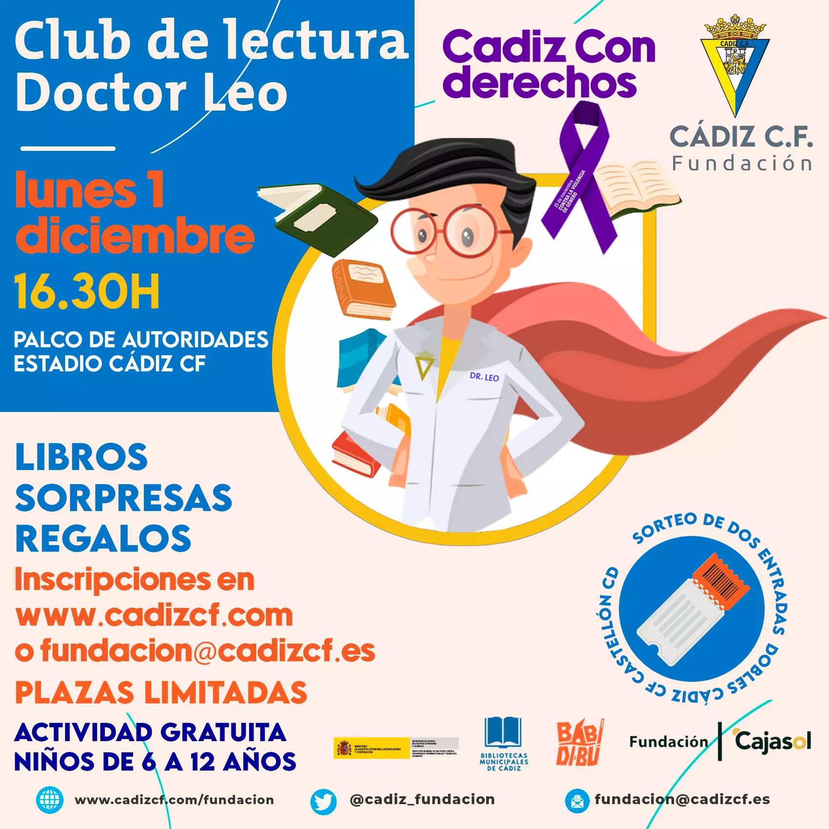 El Club de Lectura Doctor Leo regresa el 1 de diciembre al Estadio ...