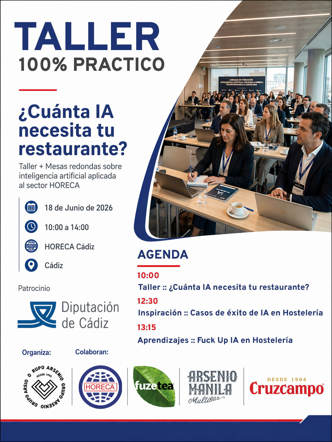 Taller sobre inteligencia artificial para restaurantes en Cádiz el 18 ...